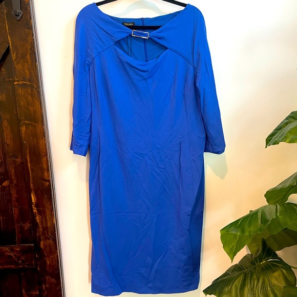 Escada | Dresses | Escada Blue Dress Nwt | Poshmark